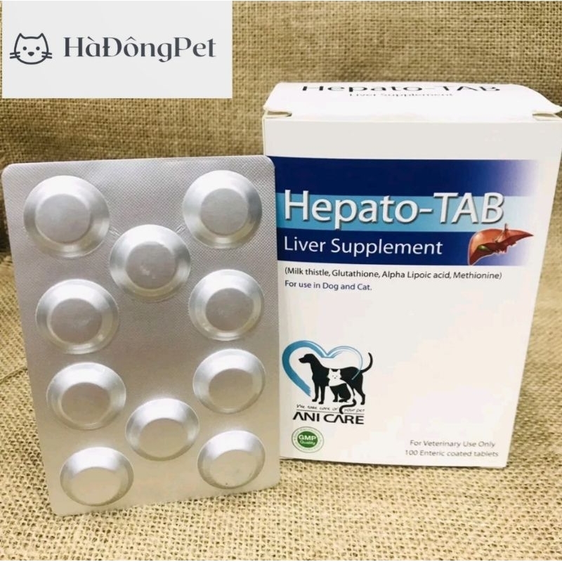 Hepato Tab(1 blister) - Solution to support liver function for Dogs and ...