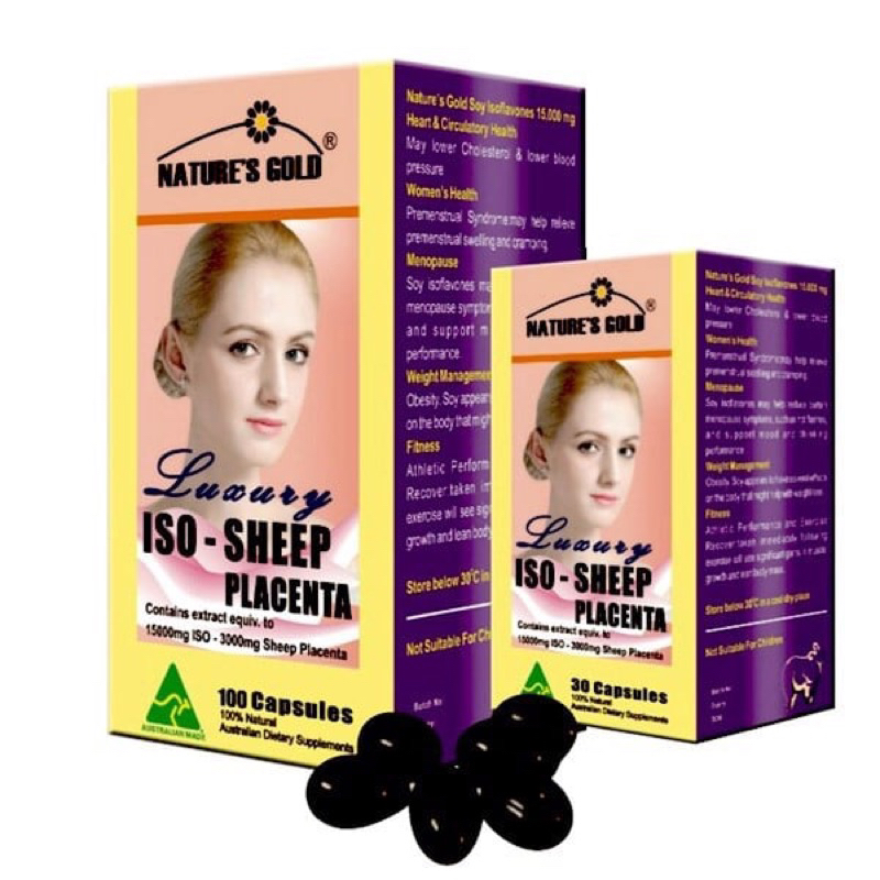 Nature's Gold Iso Female Hormone Balancing Pills – Sheep Placenta 100 ...
