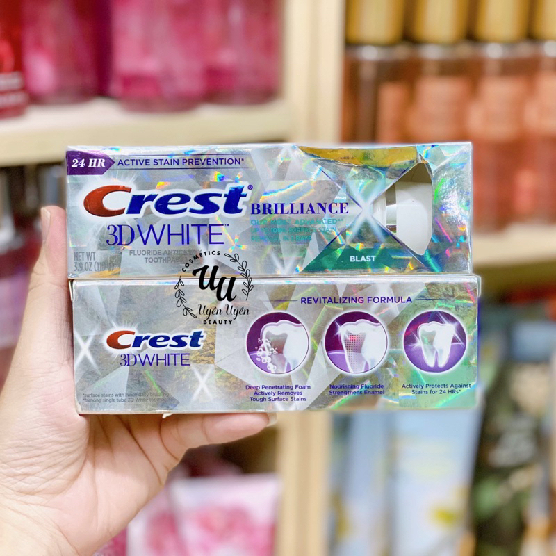Auth America - CREST 3D WHITE BRILLIANCE cleansing toothpaste, whitening teeth, fresh breath ...