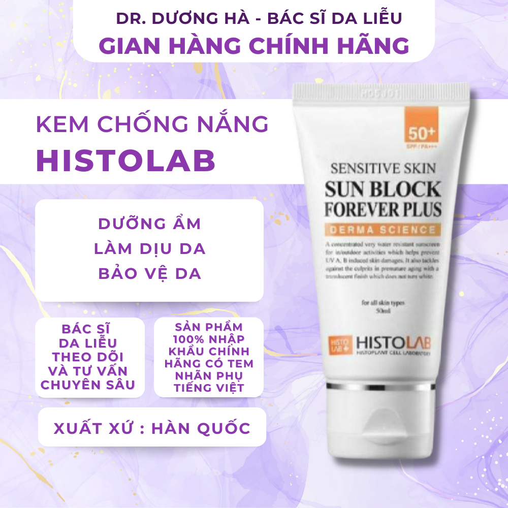 Histolab Sun Bock 365 Plus Physical Sunscreen SPF 50+- Dr. Duong ha | Shopee Malaysia