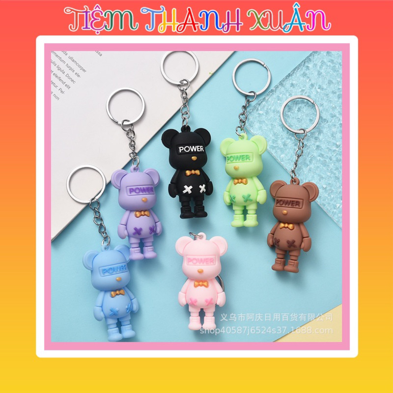 Bearbrick 3D Power bear keychain - Large and colorful | Shopee Malaysia