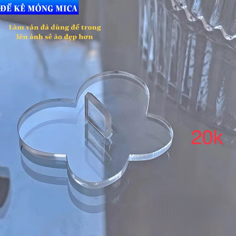 Stand stand Pieceg mica (makes stone pattern with clear base to look ...