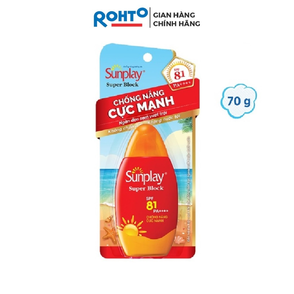 Sunplay Super Block SPF 81, PA++++ 70g | Shopee Malaysia