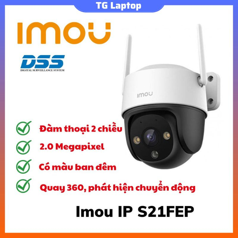 Imou IPC S21FEP camera with 2-way conversation, 2mp wifi ip camera with ...