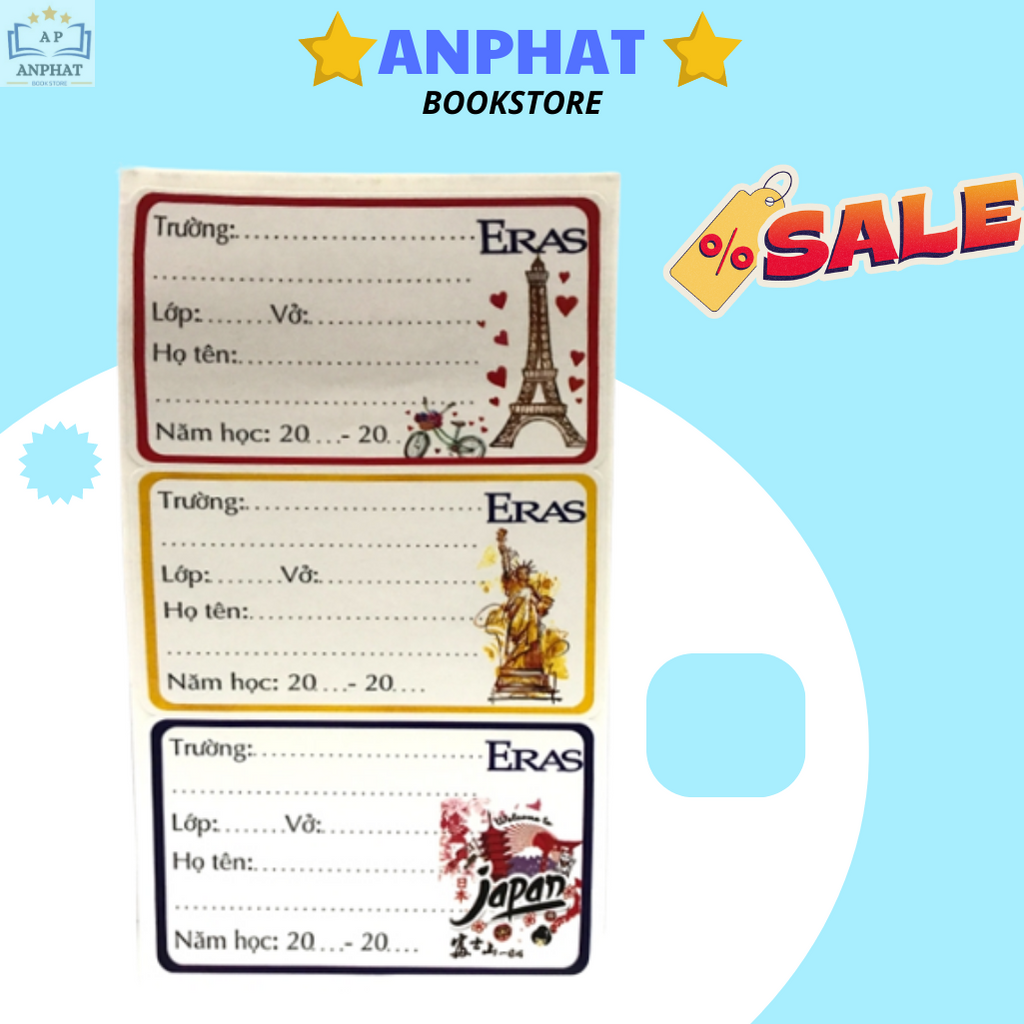 Eras E581 Baby Notebook Labels (5 Sheets - 15 Notebook Labels) | Shopee ...