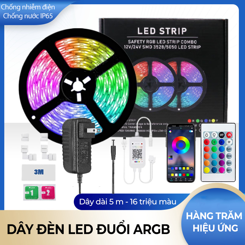 Argb led chasing light string with 16 million colors and sound sensor ...