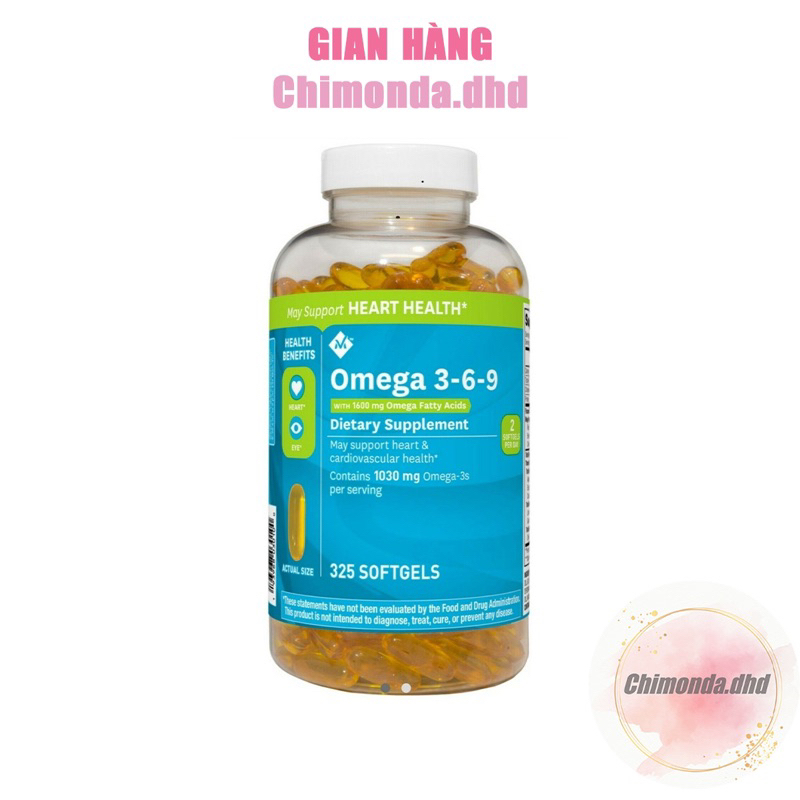 [Date 1/2026] Member's Mark omega 3-6-9 Supports Heart Health 325 pills ...