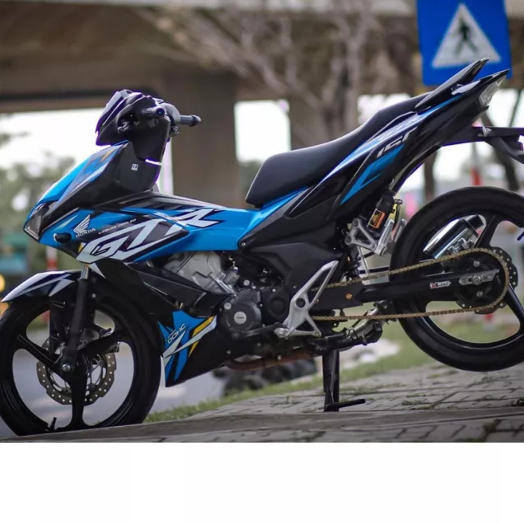 Honda Winner X V2 GTR Removable Sticker White Letters Dark Blue Car ...