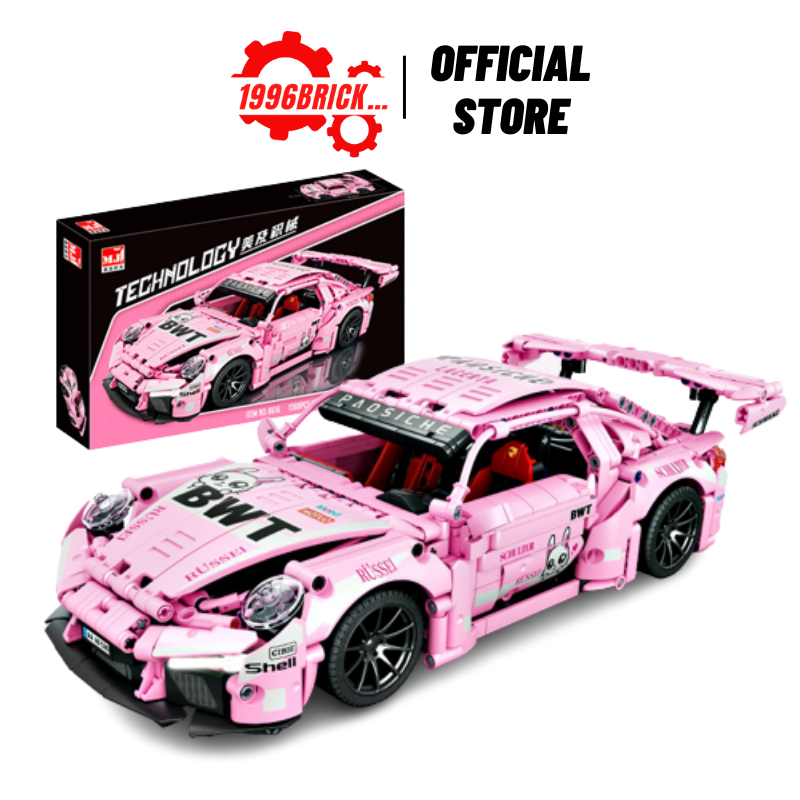 [Controllable] Posche 911 Supercar Assembly Model 1:14 Pink Ratio, SKU ...
