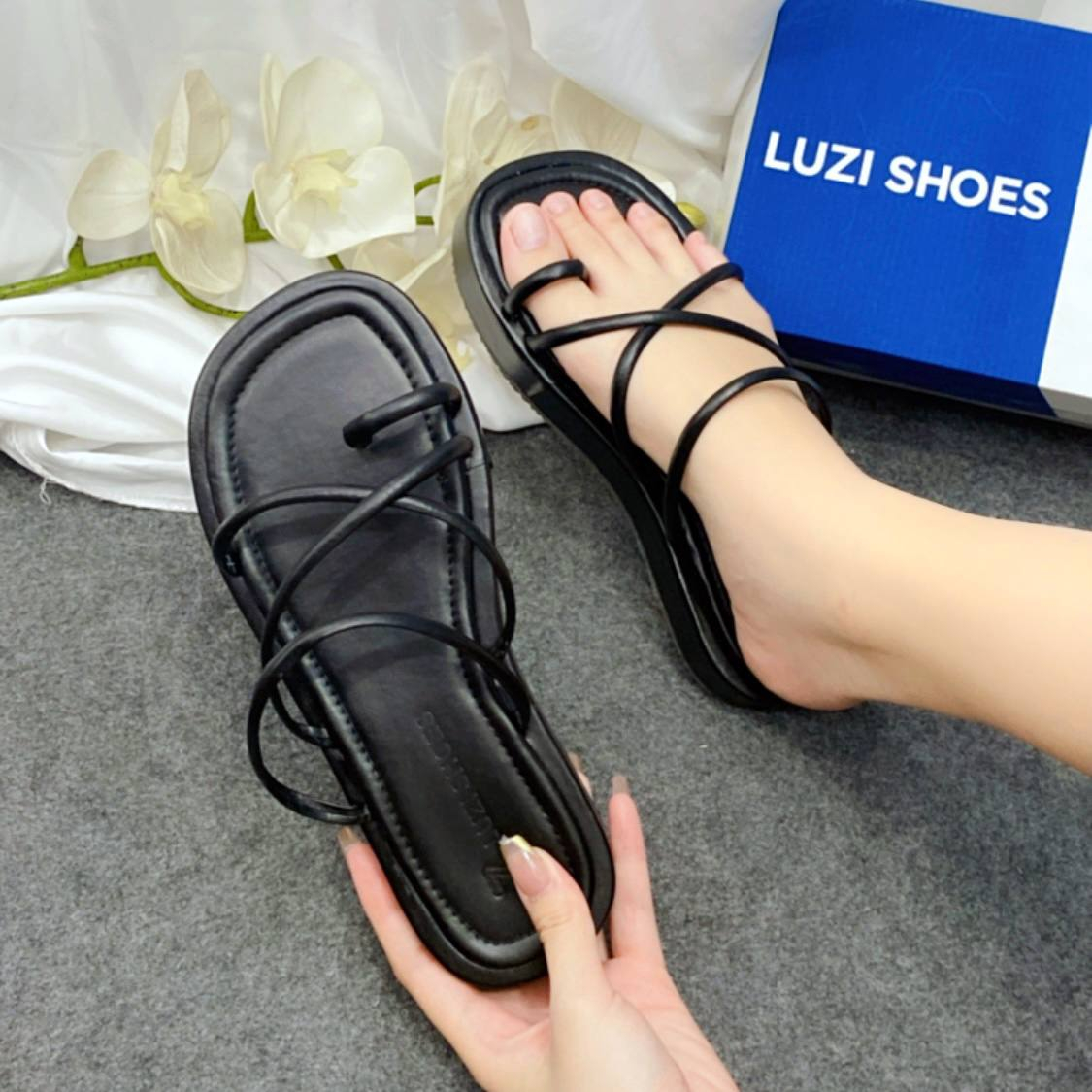 Platform Women Toe Slippers With Cross Straps For Summer Outing m132 ...