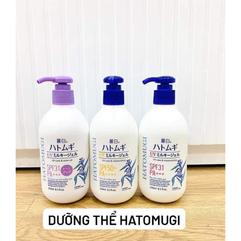 Hatomugi Sunscreen Body Lotion Lifts Bright White Tones Japan | Shopee ...