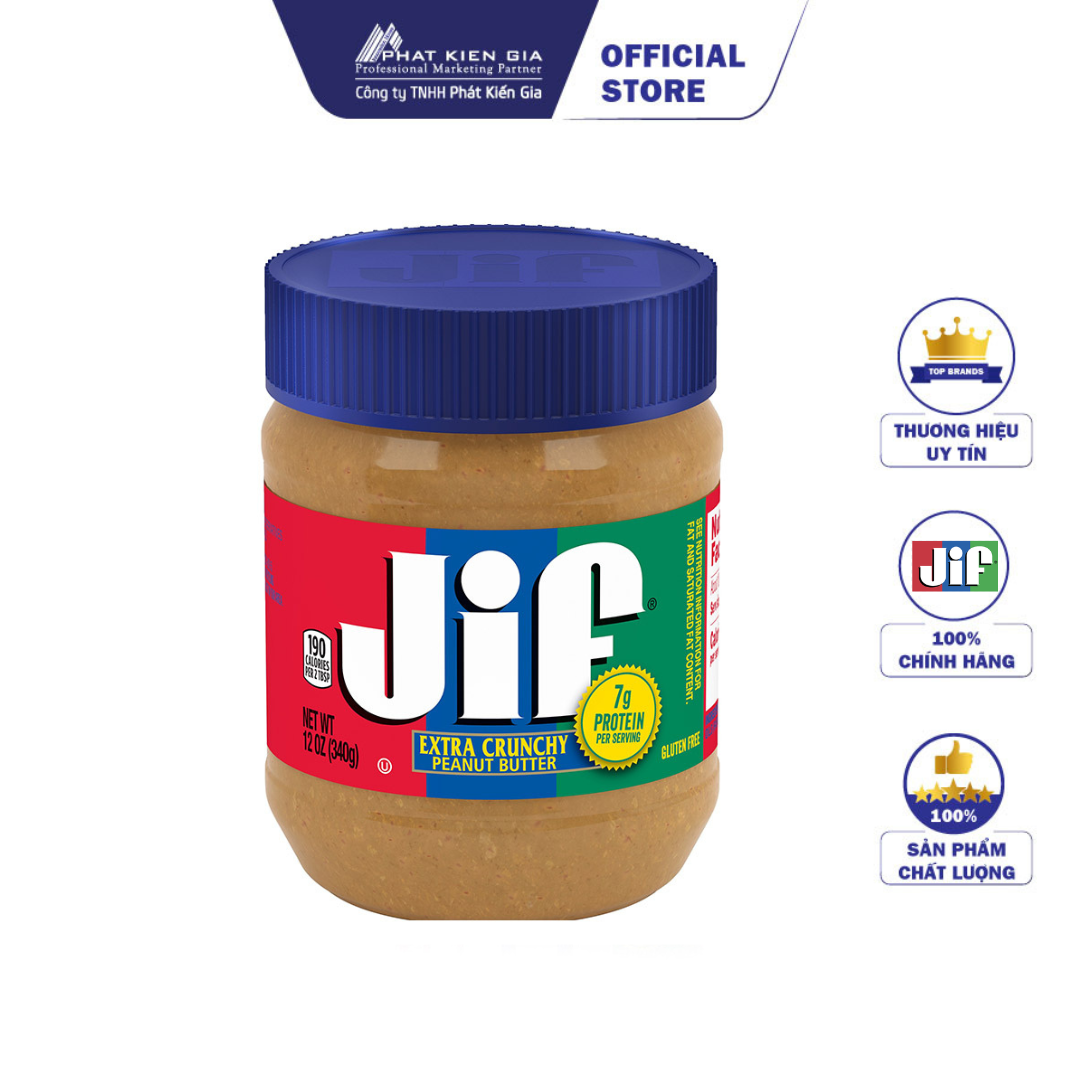 Jif Peanut Butter 340g - Imported from USA | Jif Extra Crunchy Peanut ...