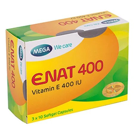 Enat 400 – Vitamin E Supplement (30 tablets/box, 3 blisters x 10 ...