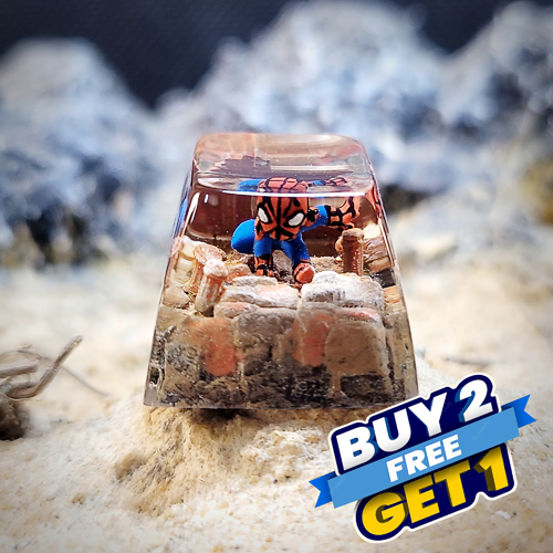 Spider man keycap, spiderman mechanical keyboard buttons, artisan ...