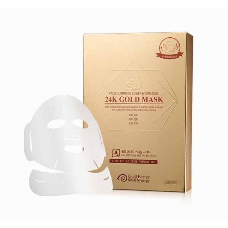 Gold ENERGY SNAIL SYNERGY GOLD Mask | Shopee Malaysia