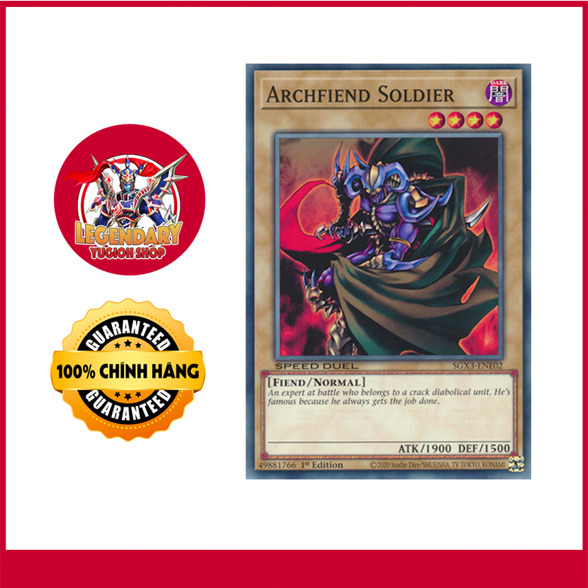 [Original Yugioh Card] Archfiend Soldier | Shopee Malaysia