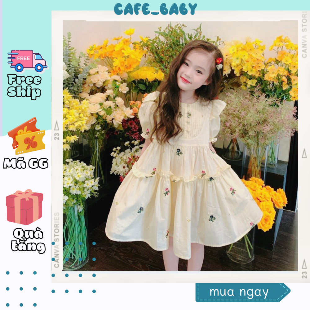 Children's Dress with Babydoll Design Cute Little Flower Princess for ...
