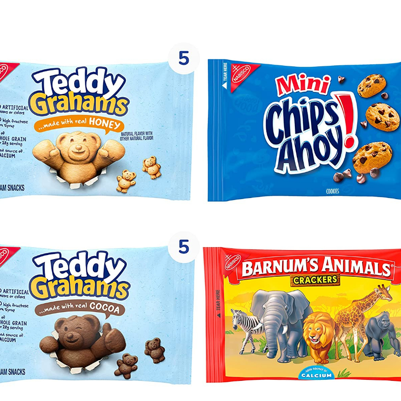 Mini Snack 4 Flavors Nabisco Teddy mini Biscuits / Imported USA, USA ...