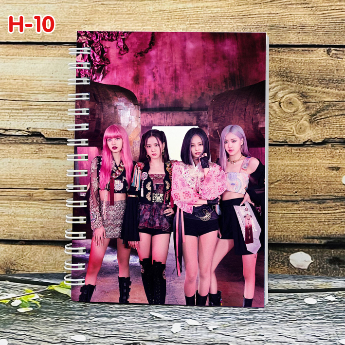 XO Spring notebook, Black Pink spiral notebook (200 pages, many models ...