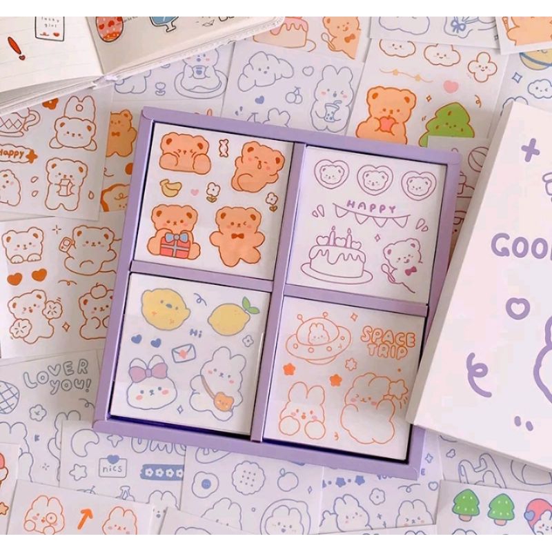 Separate 1 sheet) cute stickers to decorate notebooks, water bottles ...