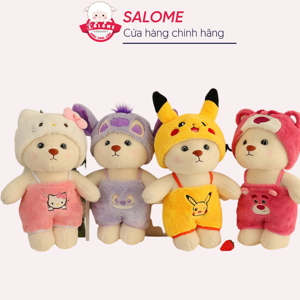 Lena Teddy bear cosplay strawberry bear, Pikachu, Stick, Hello Kitty ...