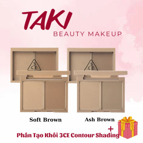 3ce Contour Shading Powder (Soft Brown, Ash Brown) | Shopee Malaysia