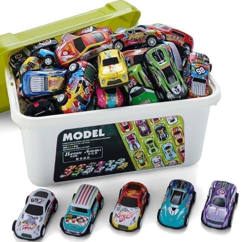 Set of 30 colorful wind-up mini iron cars for children to play with ...