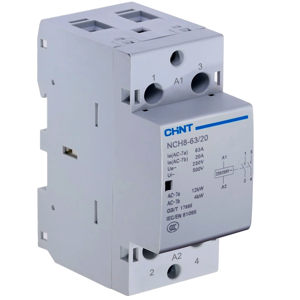 Starter from 1 phase 220V CHINT NCH8 25A 40A 63A contactor contactor | Shopee Malaysia