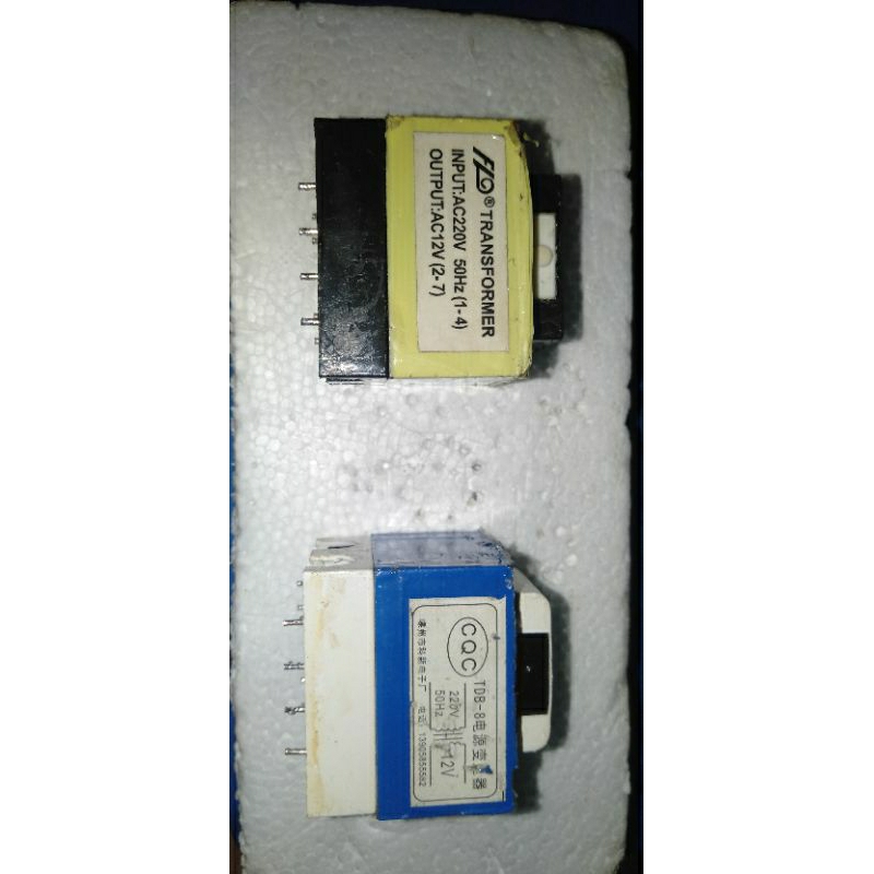 Transformer 12V ~300mA / Transformer 220V to 12V ~300mA (Disassembled ...