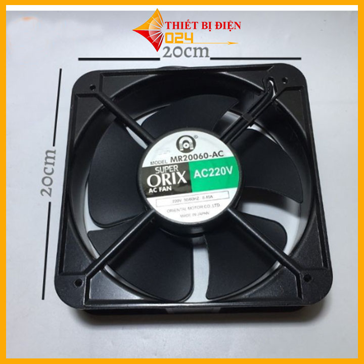 Orix 220V Exhaust Fan 20x20cm, Square 20x20x6 Ventilation Exhaust ...