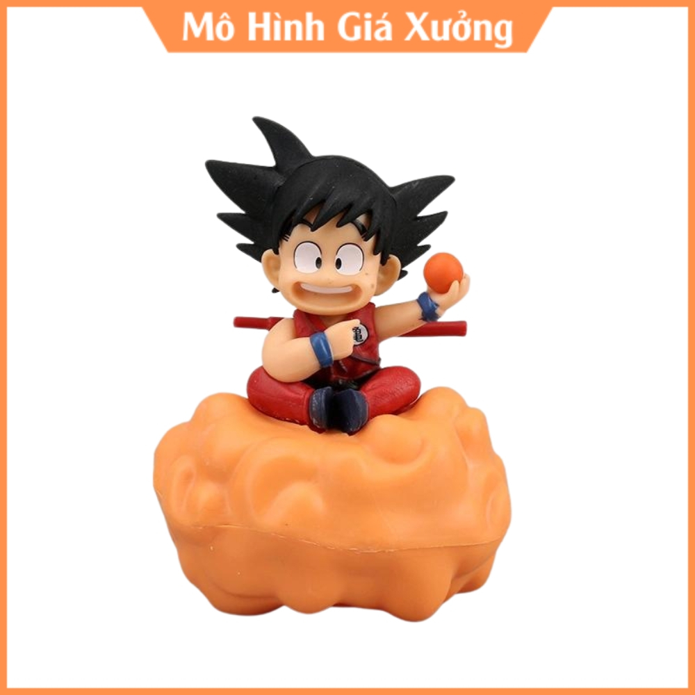 Dragonball Songoku Model Sitting Rattan Holding Dragon Ball 12cm High ...