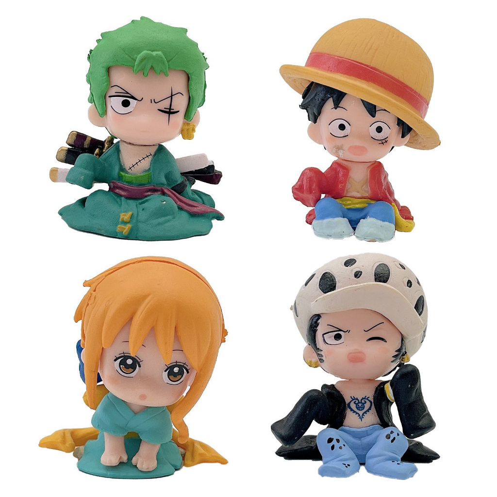One Piece Character Model, Luffy Model, Cute Zoro Chibi, 5cm High ...
