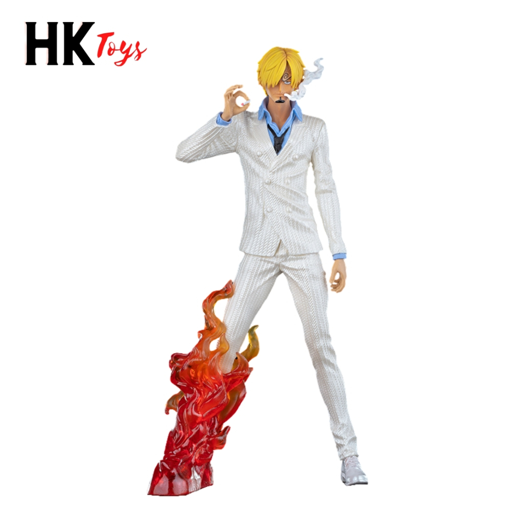 Super beautiful one piece Sanji model in white shirt standing smoking ...