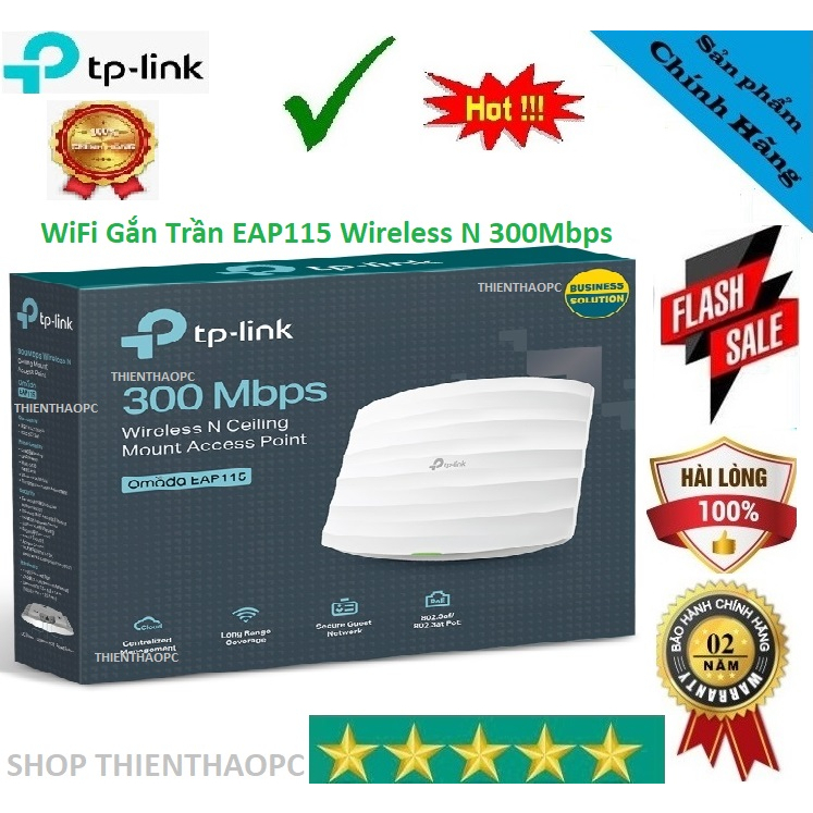 TPLink EAP115 Ceiling Mounted WiFi Router, Genuine New Product with 24T ...