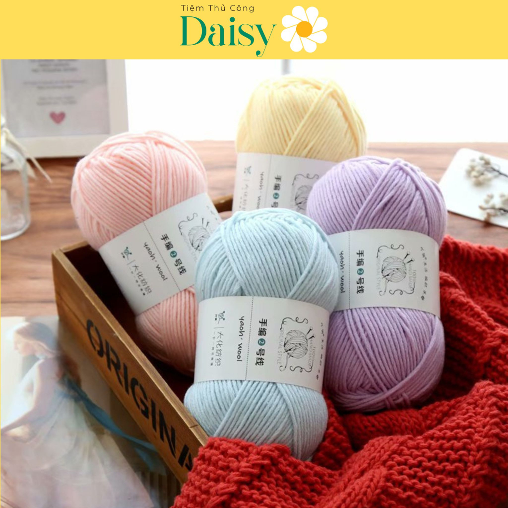 Yaoh wool 100g 3mm yarn - Vegetable wool | Shopee Malaysia