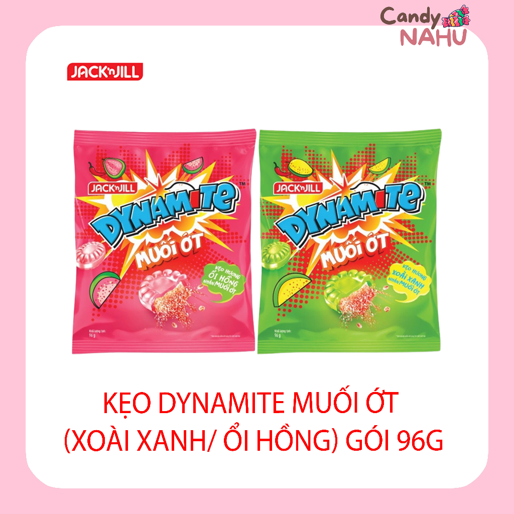 Dynamite Salt and Chili Candy (Green Mango/Pink Guava) 96g pack ...