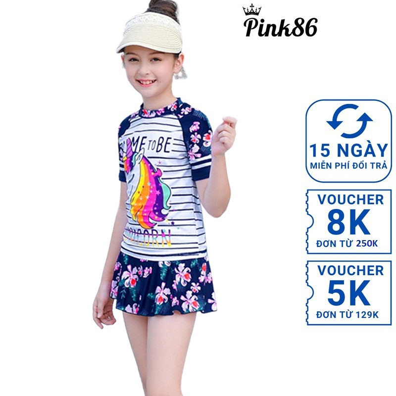 [Real Picture] Girls' swimsuit, cute one-piece swimsuit (with shorts ...