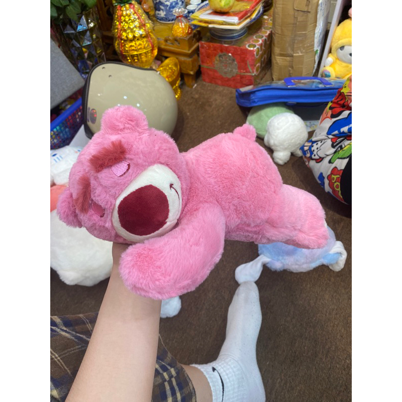 Lotso Strawberry Teddy Bear 30cm In Cute Pink High-End Goods | Shopee ...