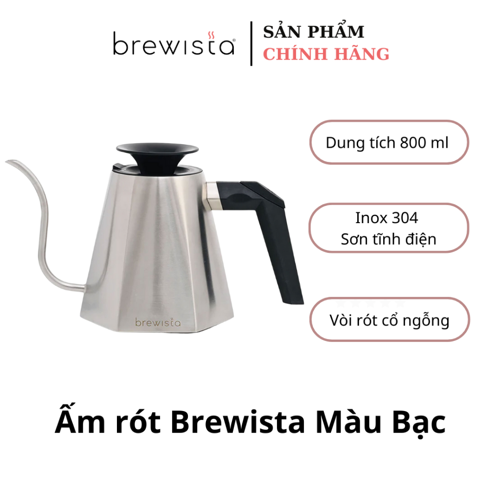 Brewista X series 800ml Gooseneck Stovetop Kettle (Genuine Brewista ...