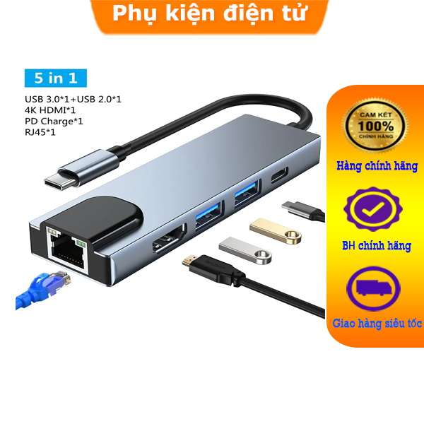 5 in 1 Type C connector conversion Hub with integrated multiple ...
