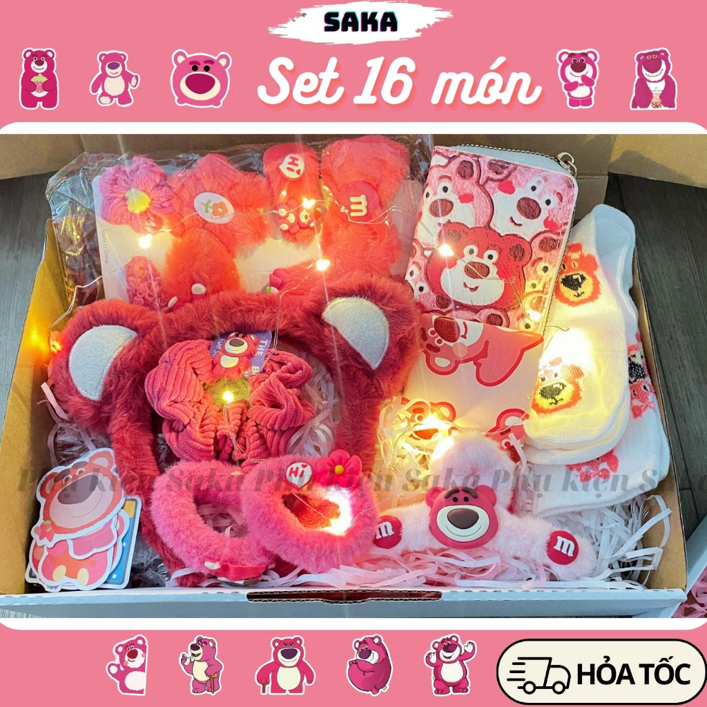 Lotso 16 Strawberry Bear Birthday Gift Set for Girlfriend/ Female ...