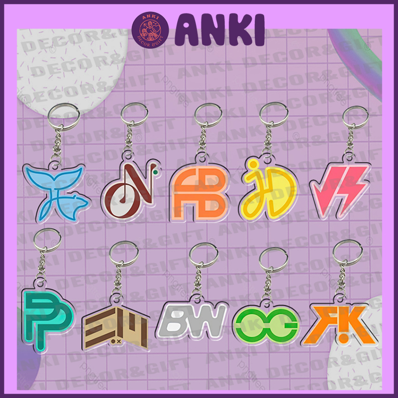 Cute OTP logo Keychains, offgun Keychains,brightwin,joongdunk ...