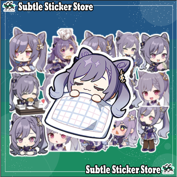 [Genshin Impact] - Set Of 10 / 15 Sticker Keqing Stickers chibi ...