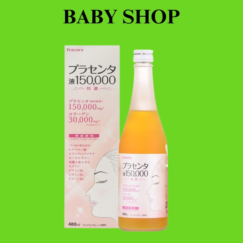 Fracora Placenta Drink [DOMESTIC JAPAN] Placenta 100,000mg 480ml Japan ...