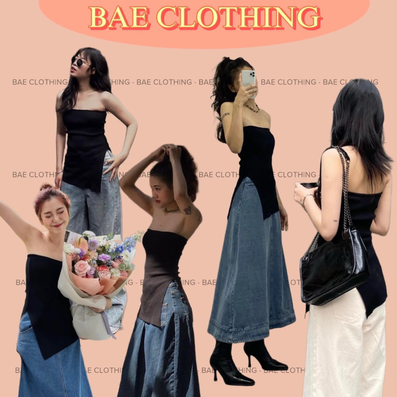 Eni TOP SLIPPED BRA, diagonal flap design, borip elastic fabric ...