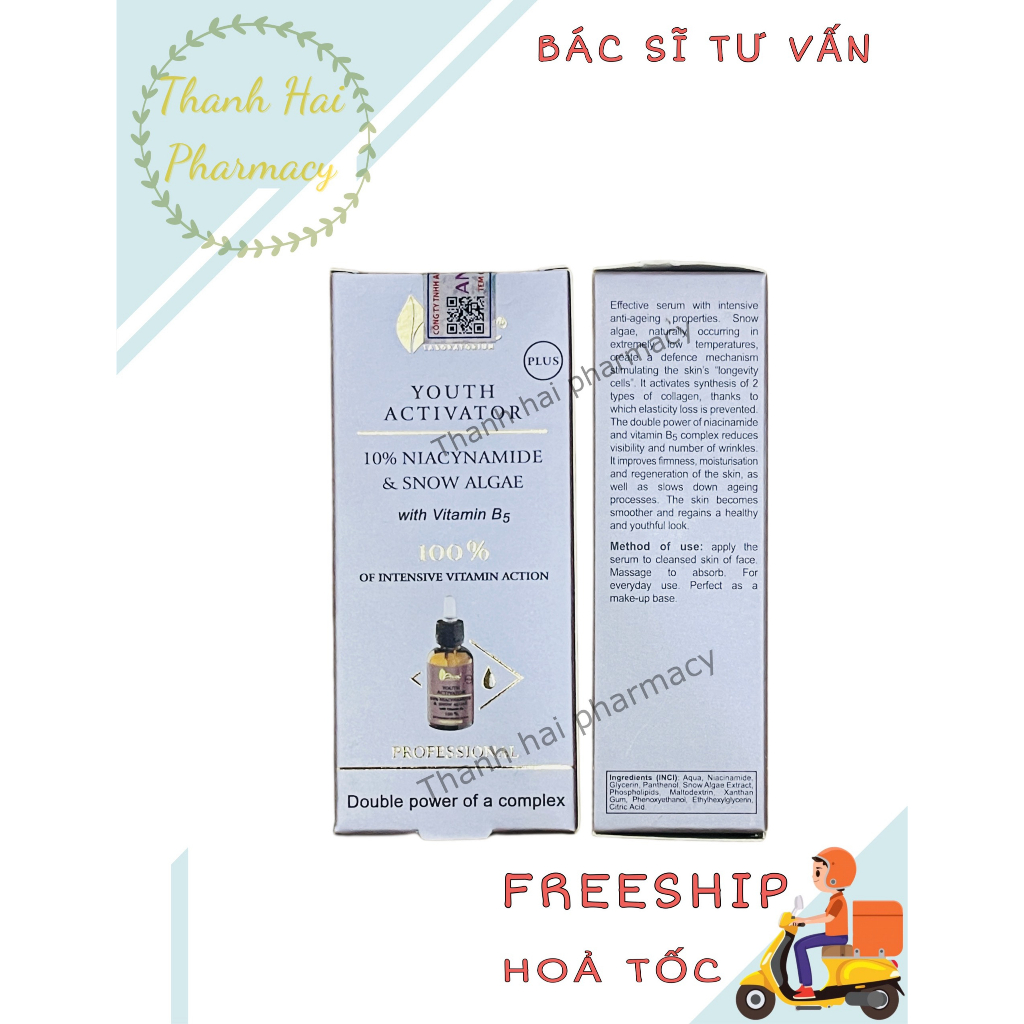 Ava Youth activator Plus Niacinamide 10% + B5 1% 30ml | Shopee Malaysia