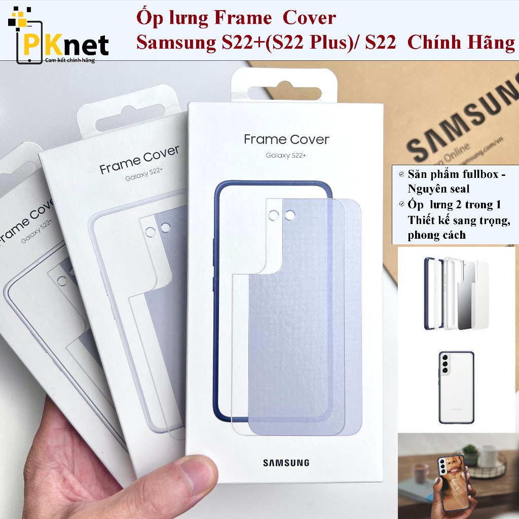 Samsung S22 / S22 Plus Case (S22+) Frame Cover Genuine [Fullbox ...