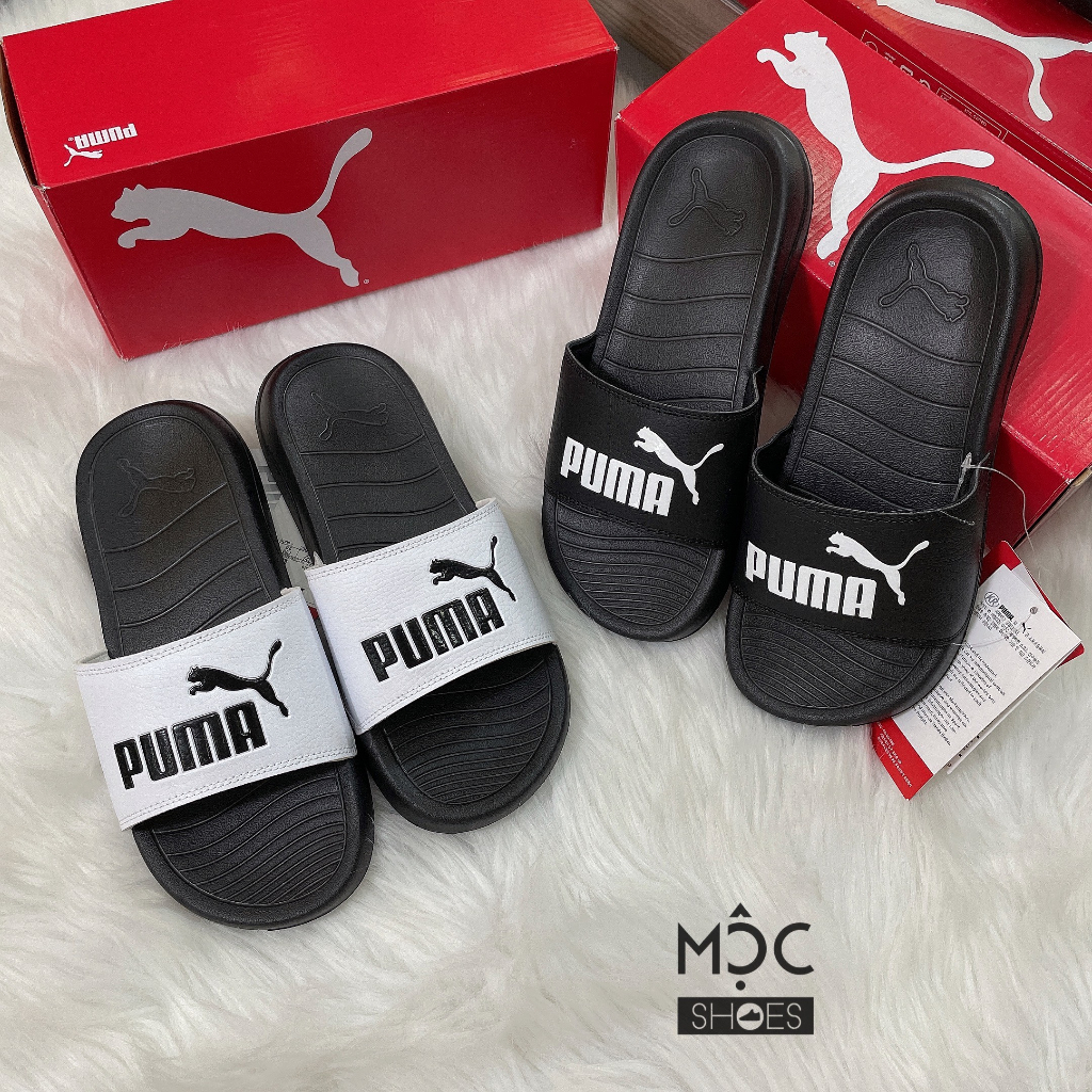 *GENUINE Product* SMOOTH PUMA SLIPPERS - HOT HIT BLACK | Shopee Malaysia