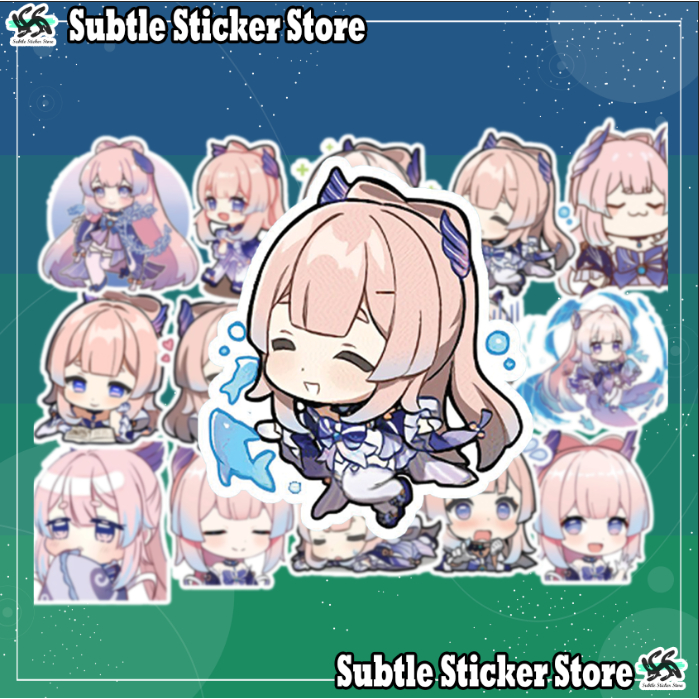 [genshin Impact] - Set of 10/15 Sticker Sangonomiya Kokomi chibi game ...