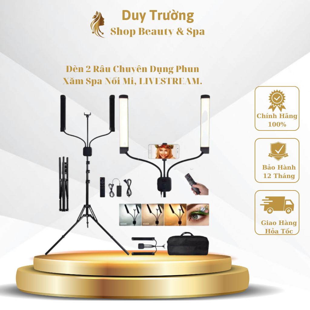 Specialized 2-Beard Lamp for Eyelash Extension Spa Tattooing ...